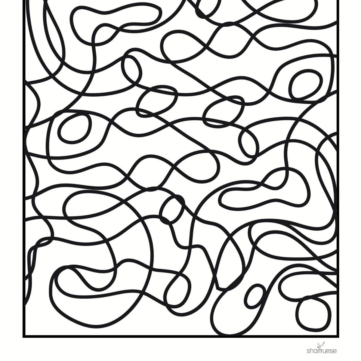 Easy Bold Patterns Colouring Pages Instant Download - Shartruese ...