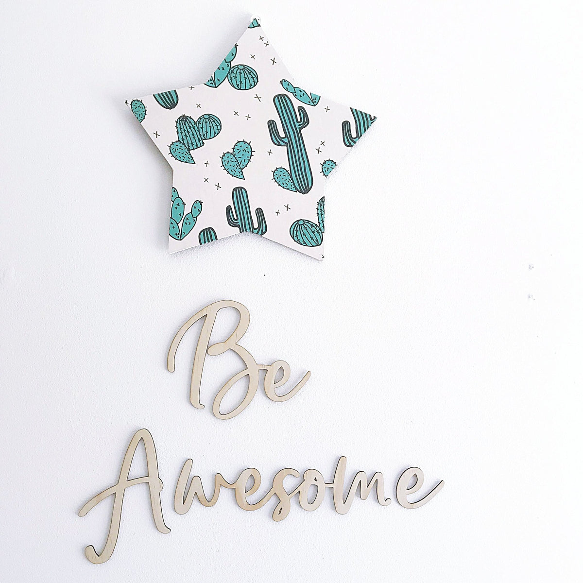 Be Awesome Wall Script - Shartruese Wall Decor; Wall Plaque; Nursery ...