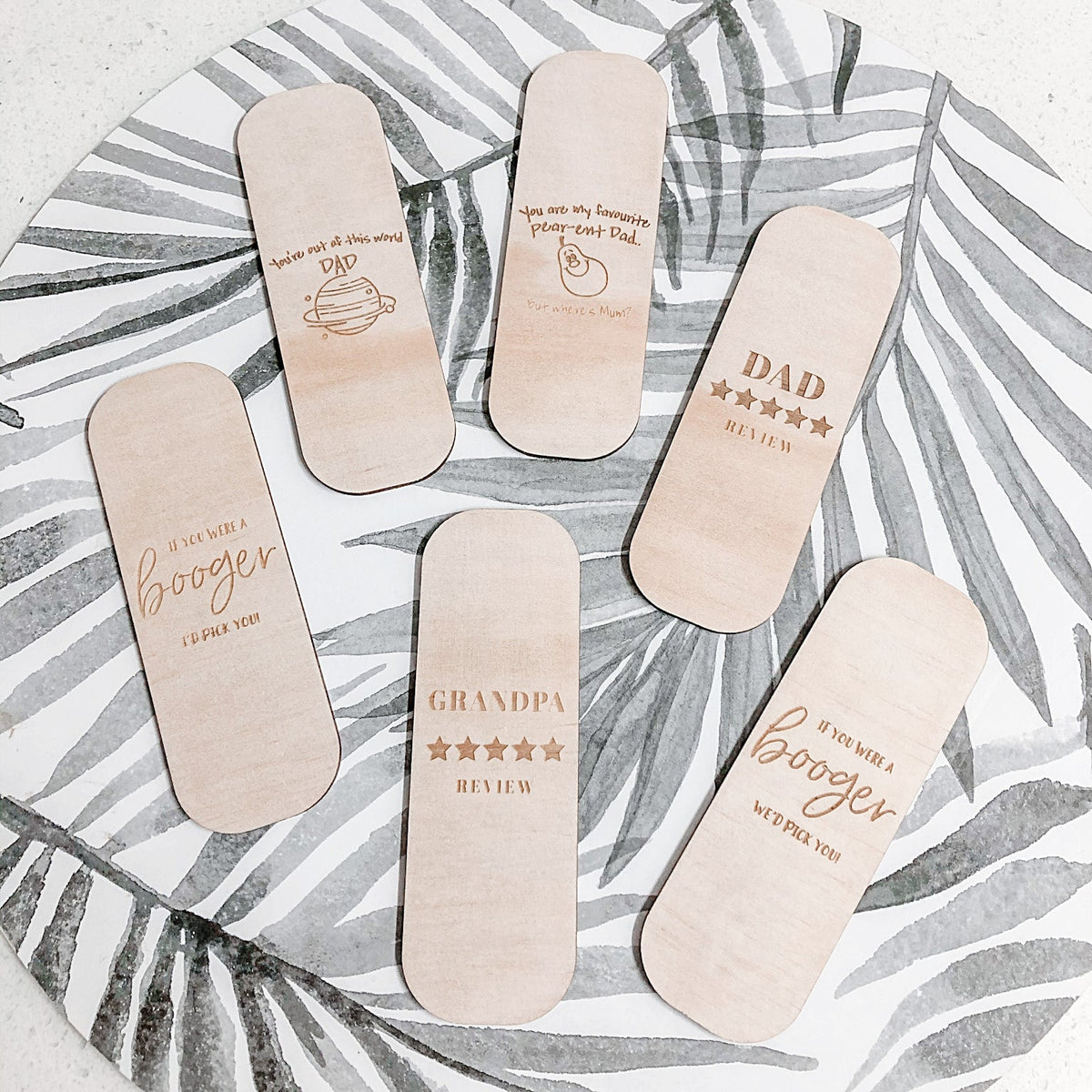 Father's Day Bookmarks Affordable Gifts Book Lovers Grandad – Shartruese