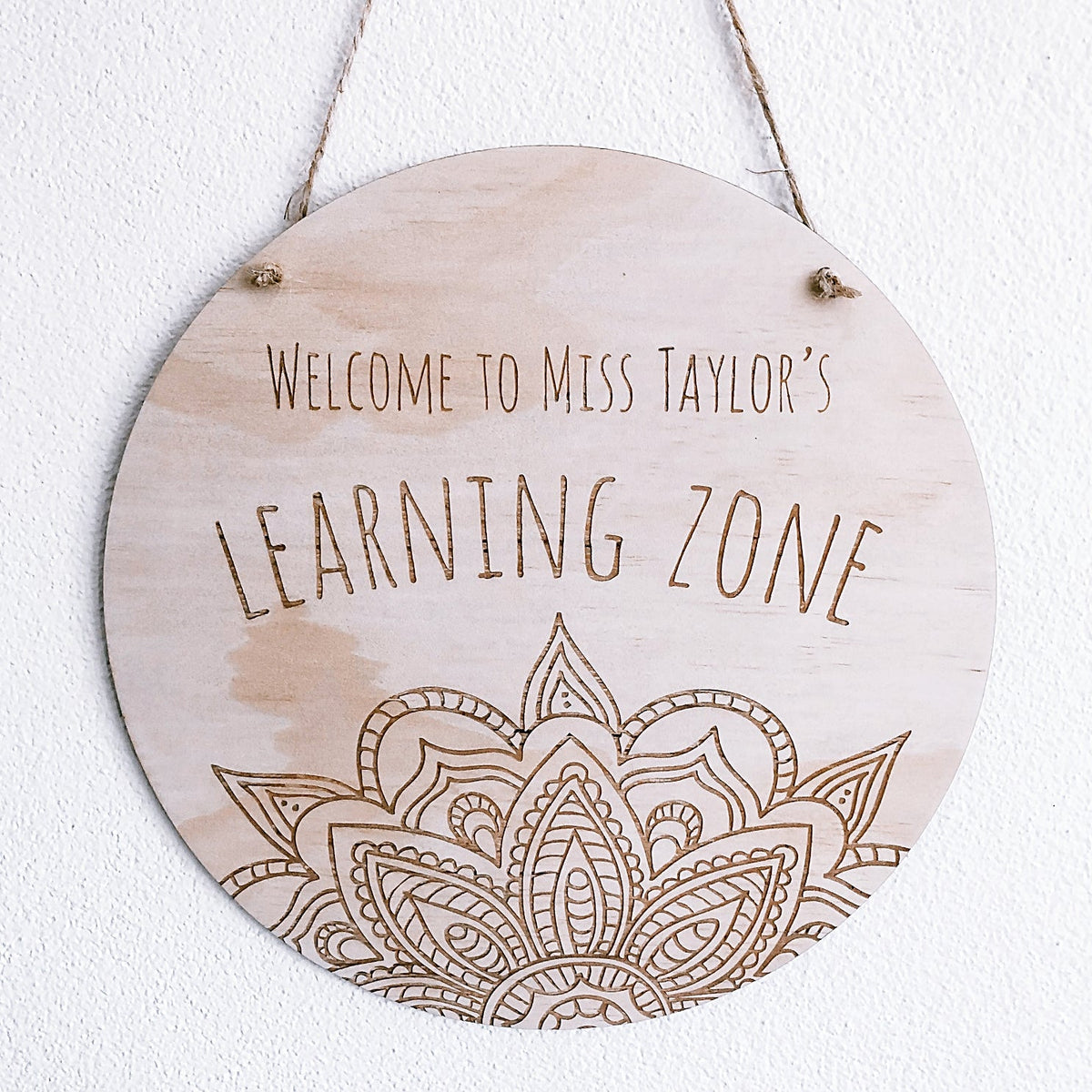 Zen Learning Teacher Plaque - For calm inspired learning environments – Shartruese