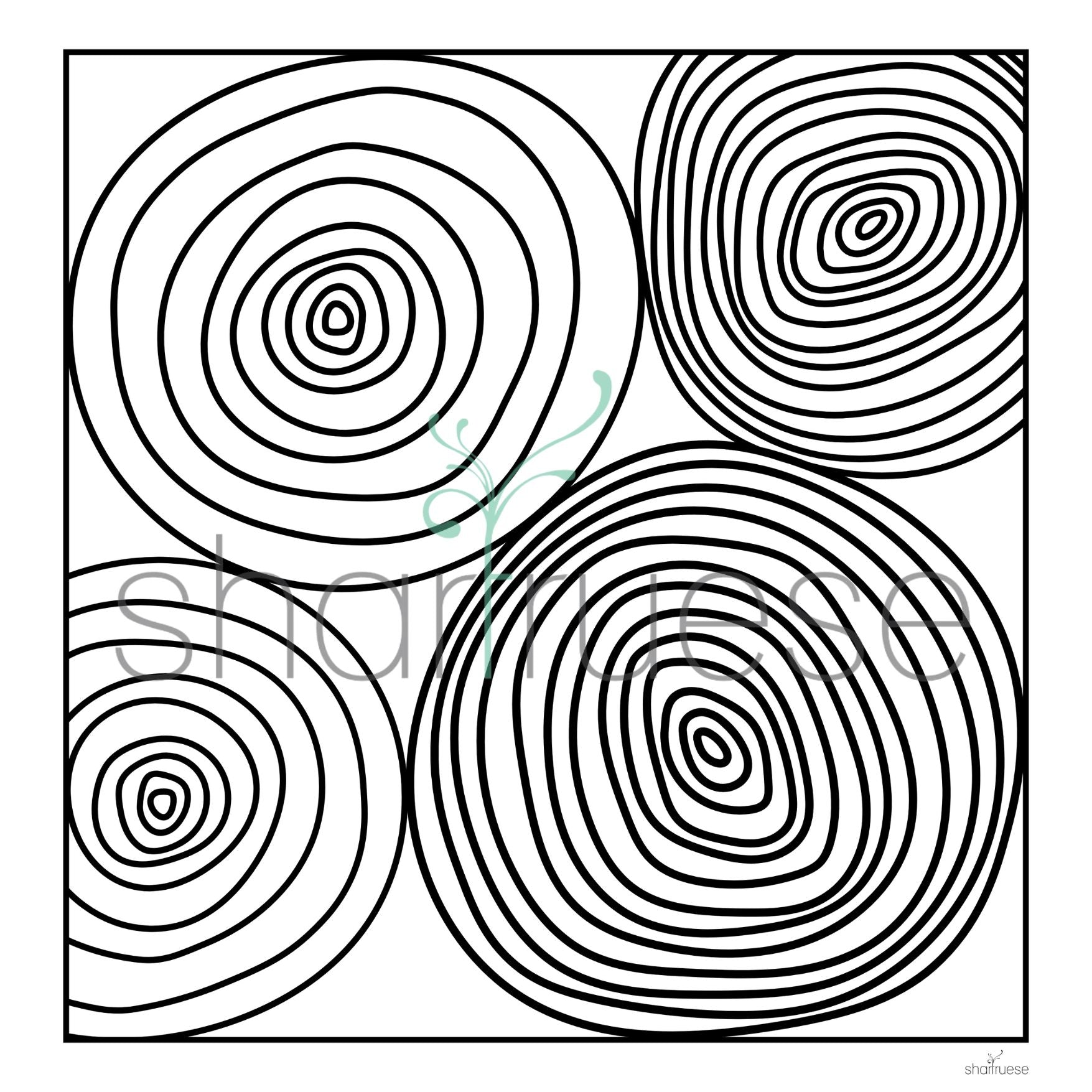 Easy & Bold Colouring Book: Anxiety Relief – Shartruese