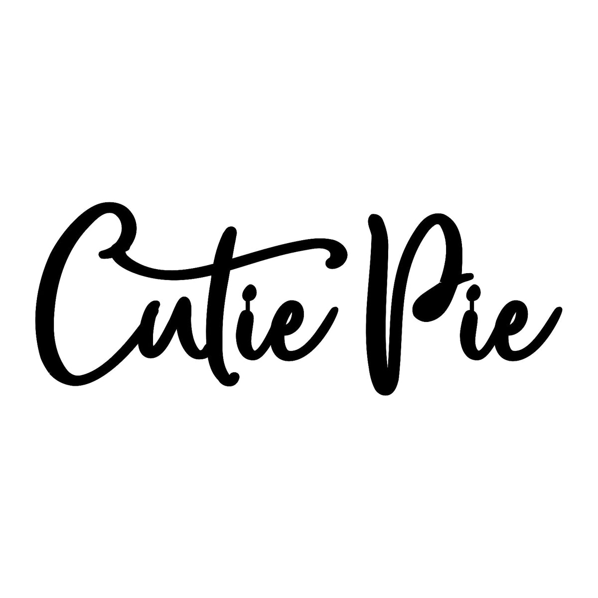 Cutie Pie Wall Script - Shartruese Wall Decor; Wall Plaque; Nursery ...