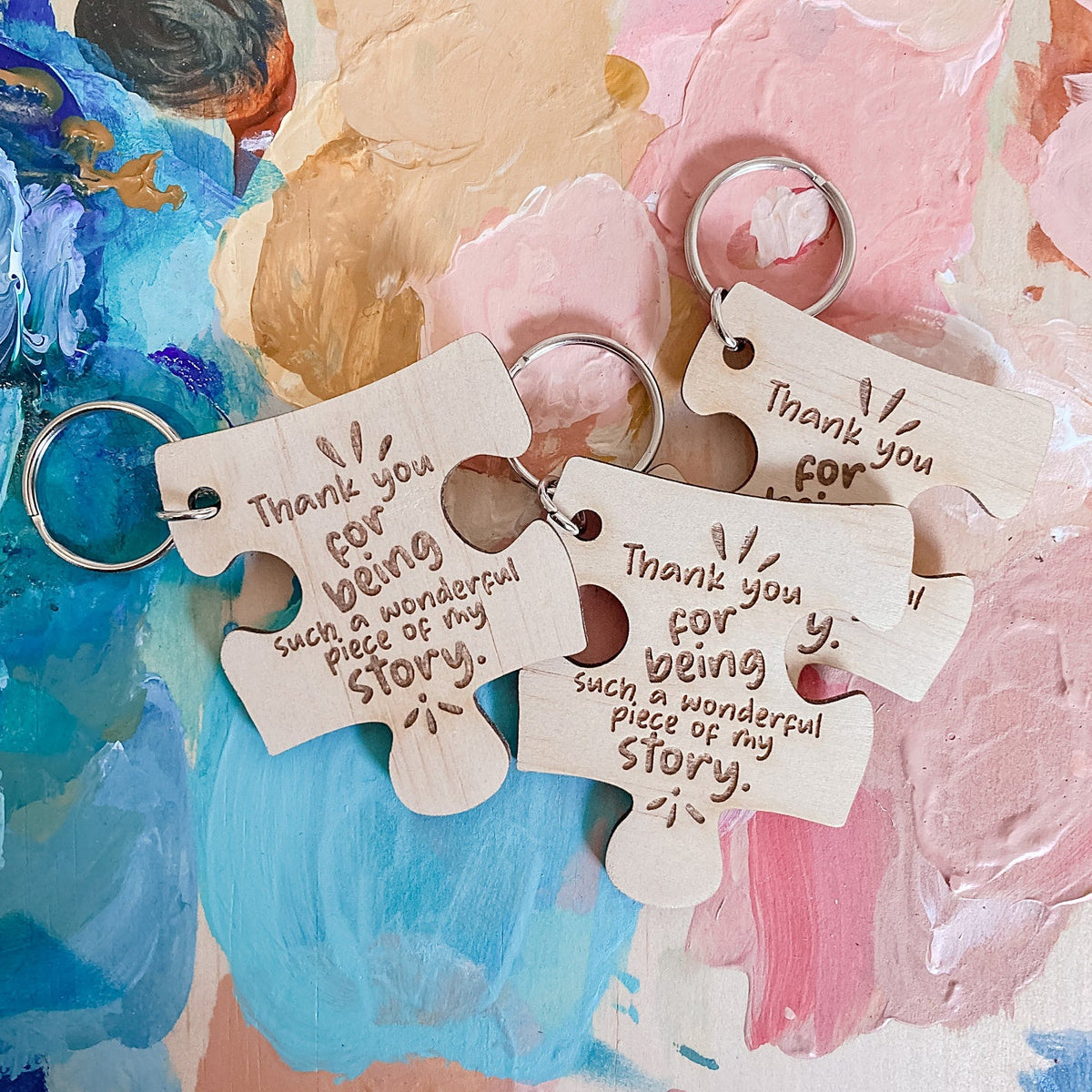 Jigsaw Keychains - Shartruese Teacher Gift #tag1# #tag2# #tag3#