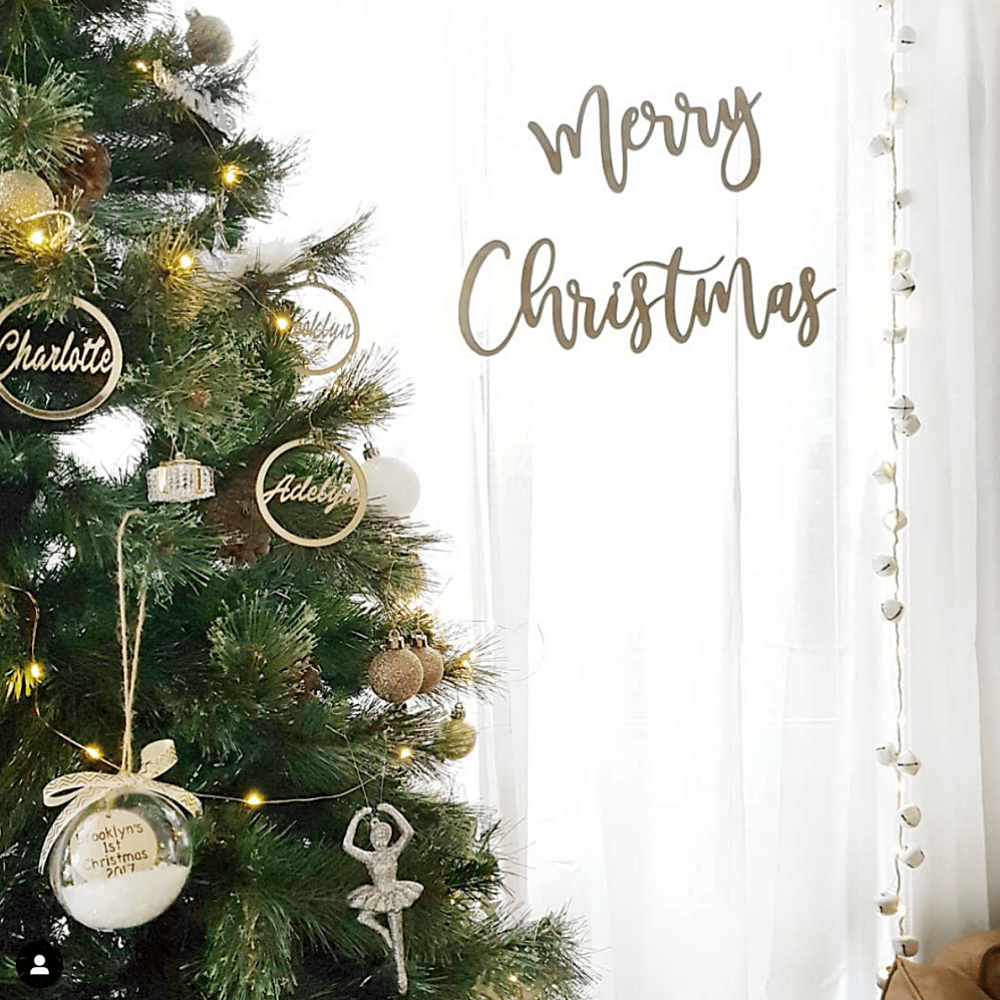 Merry Christmas Signage - Shartruese Christmas sign Wall Sign Festive