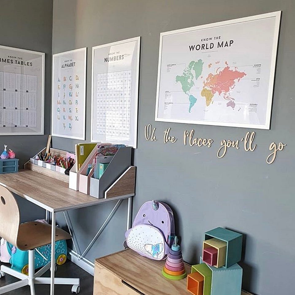 Oh the places you'll go Wall Script - Shartruese Wall Decor; Wall ...