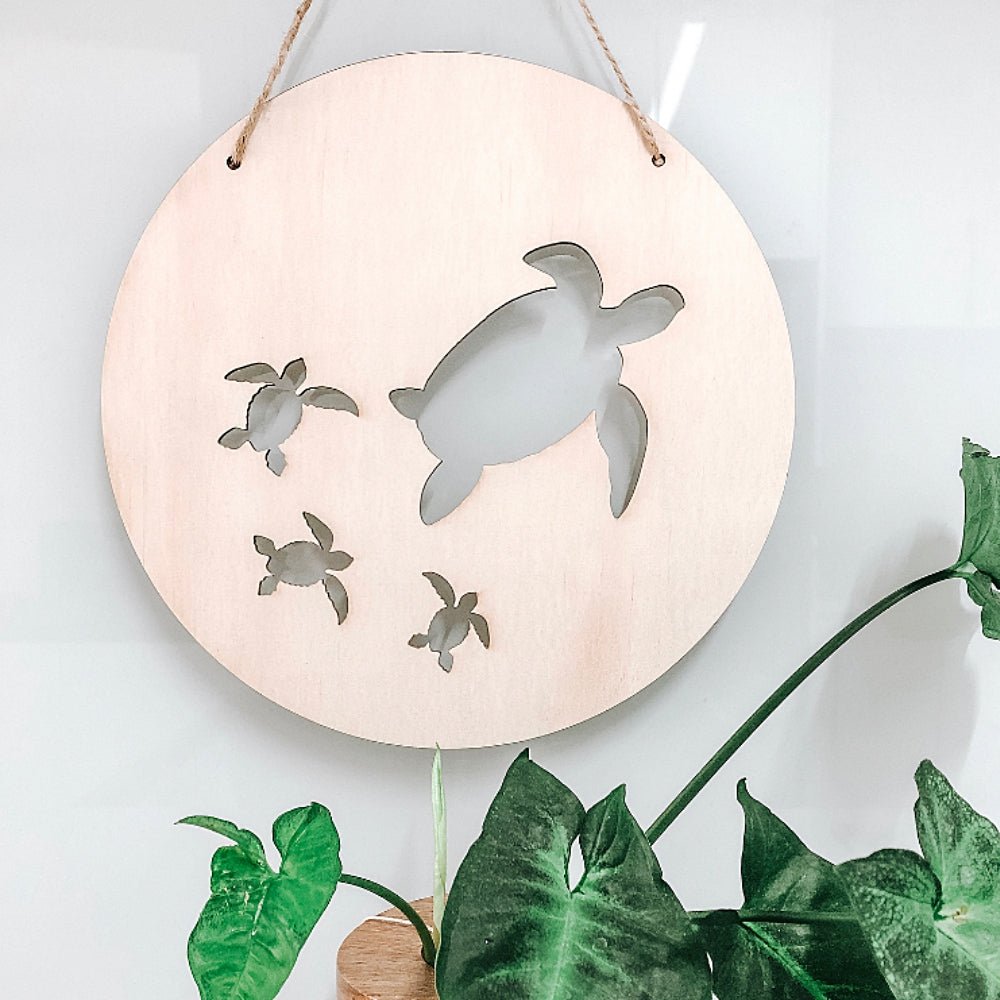 Turtle Tribe Plaque - Shartruese Home Decor Anniversary gift Baby gift ...